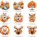 26 Watercolor Fall Clipart Autumn Clip PNG Bundle Art Nature Landscape ...