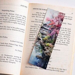16 Watercolor Japanese Garden Printable Bookmarks Digital Download JPG ...