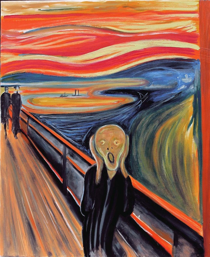 The Scream Painting by Edvard Munch, Classic Art Wall Decor ...
