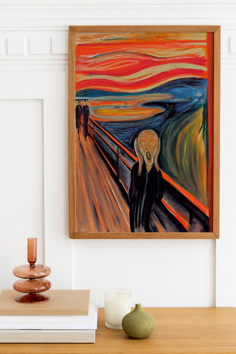 The Scream Painting by Edvard Munch, Classic Art Wall Decor ...