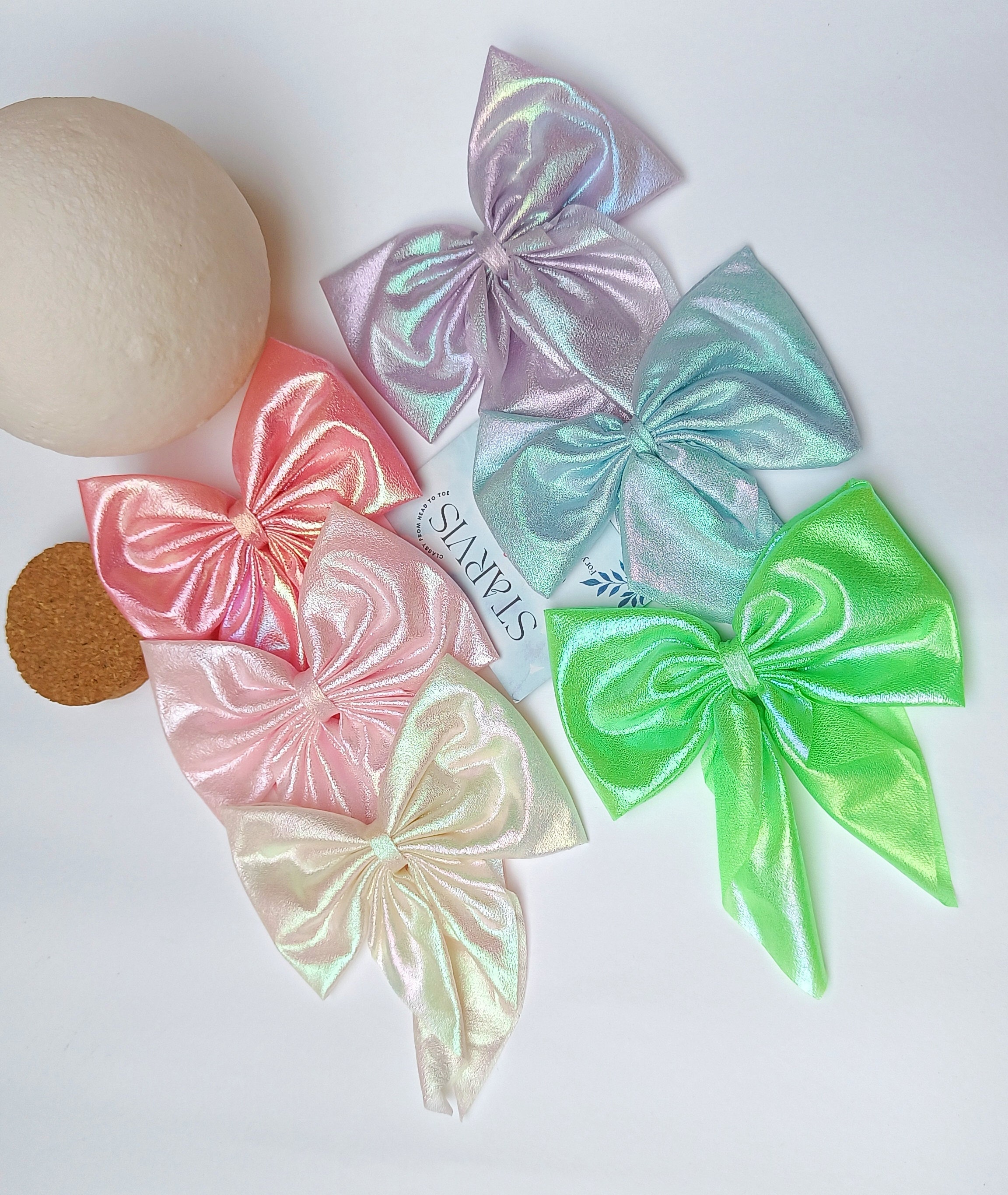 Starvis Chic Satin Silky Ribbon Hair Accessory Bow Barrette Hair Clip ...