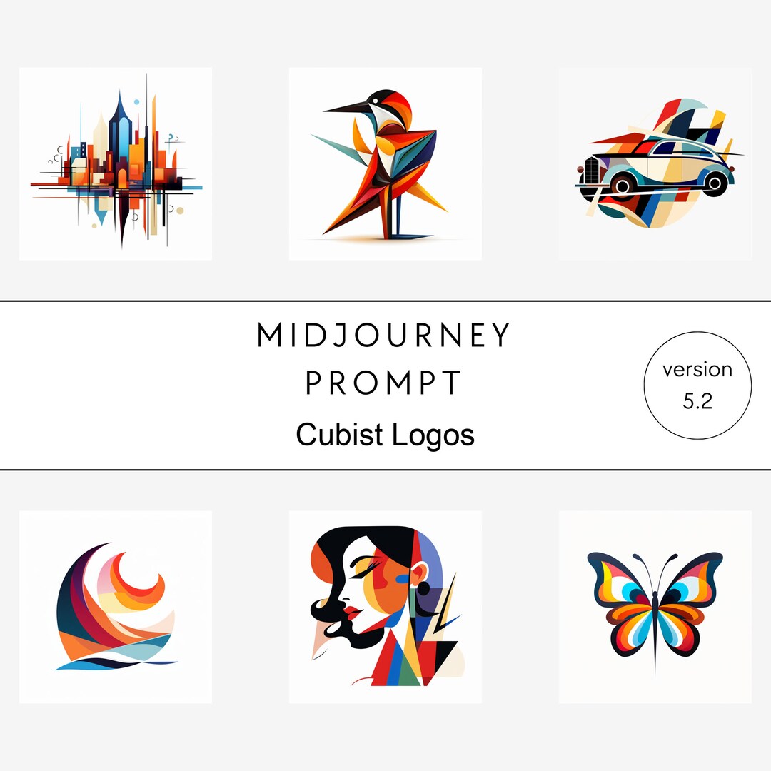 Cubist Logos Prompt Design AI Art Prompt Midjourney Prompt - Etsy
