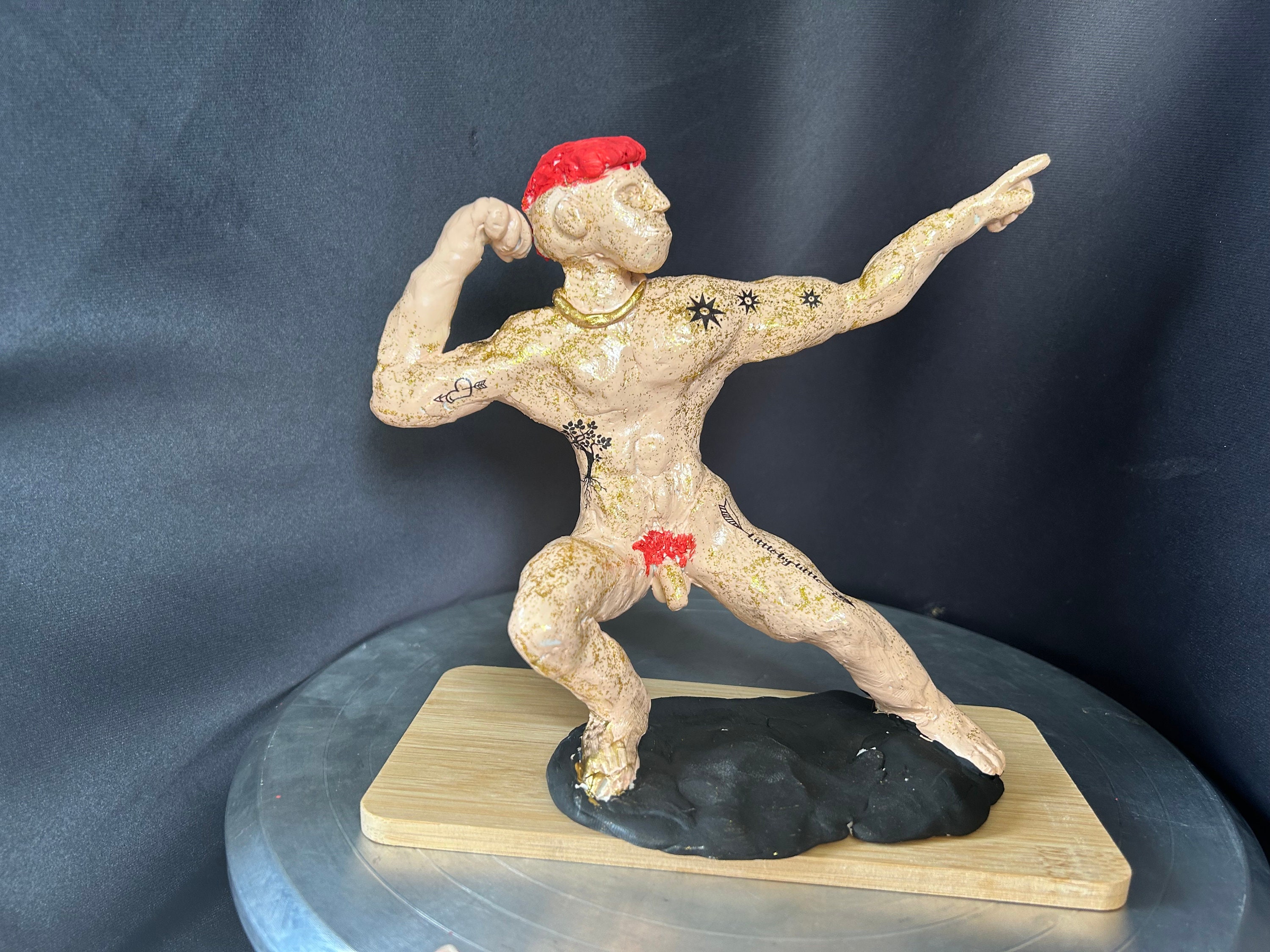 Ginger Bodybuilder Posing - Etsy