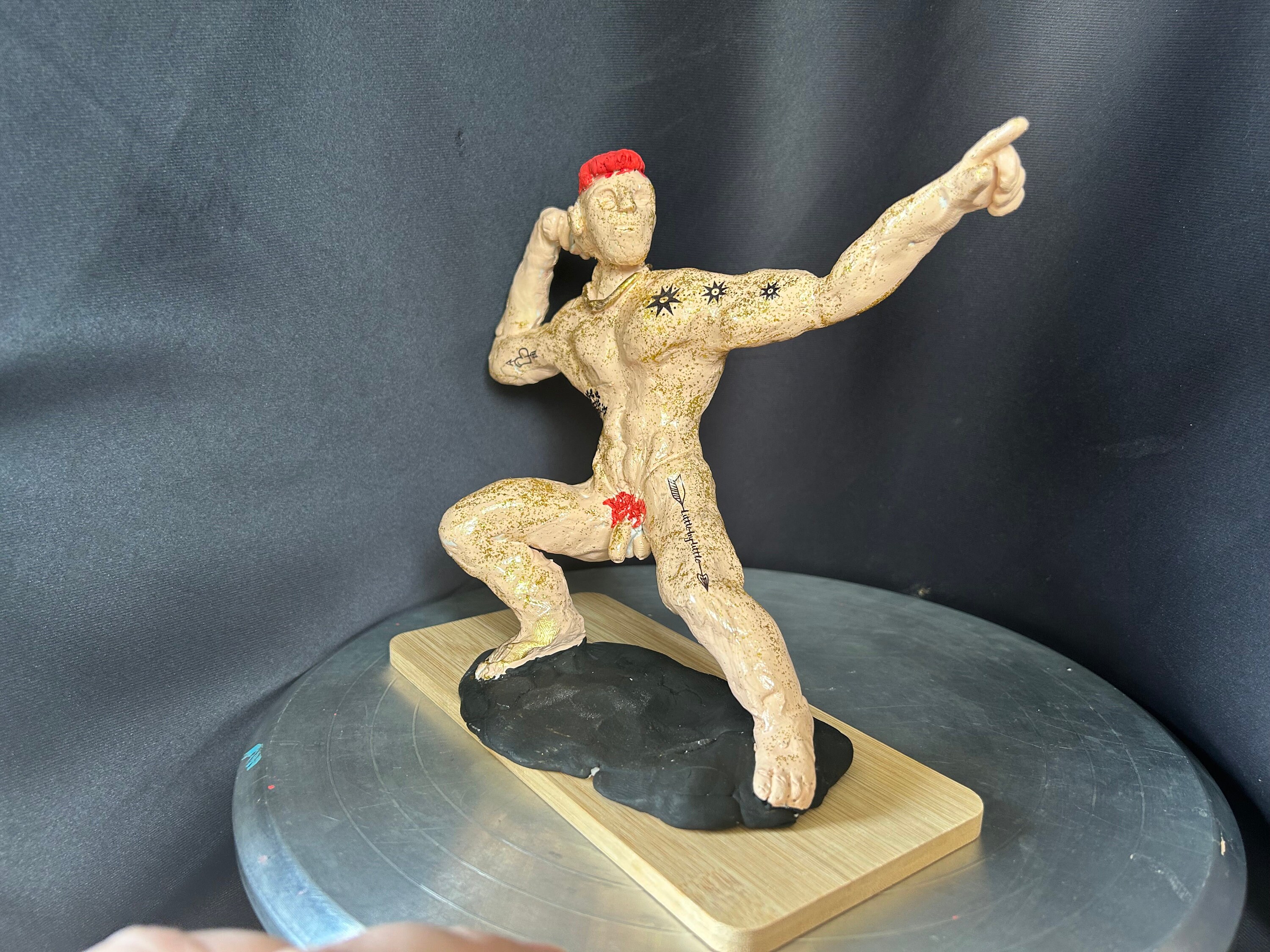 Ginger Bodybuilder Posing - Etsy