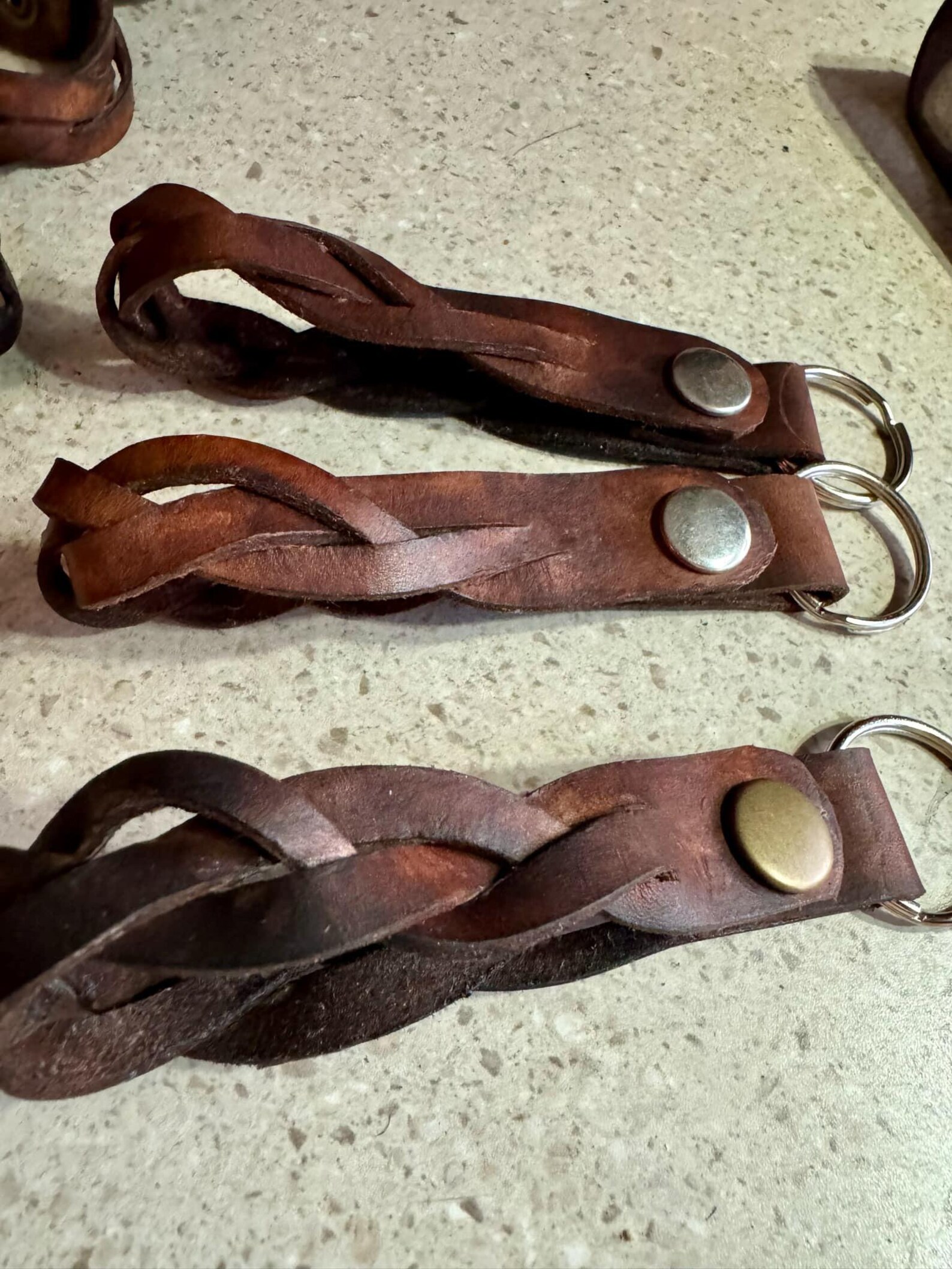 Leather Mystery Braid Keychains. - Etsy