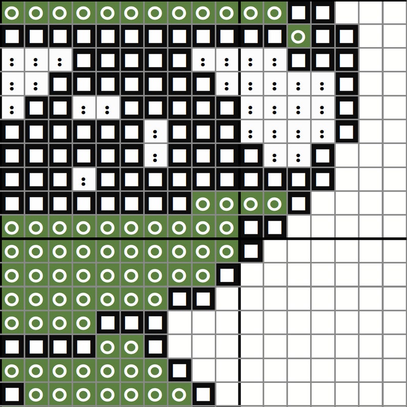 Cross Stitch Pattern PDF Pepe the Frog Meme, 4,5 11 Cm Beginner ...