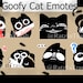 Goofy Black Cat Emotes(8) for Twitch/youtube - Etsy