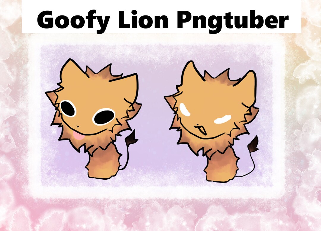 Goofy Lion Pngtuber for Twitch, Youtube, Kick - Etsy