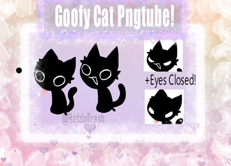 Goofy Pngtube Cat - Etsy