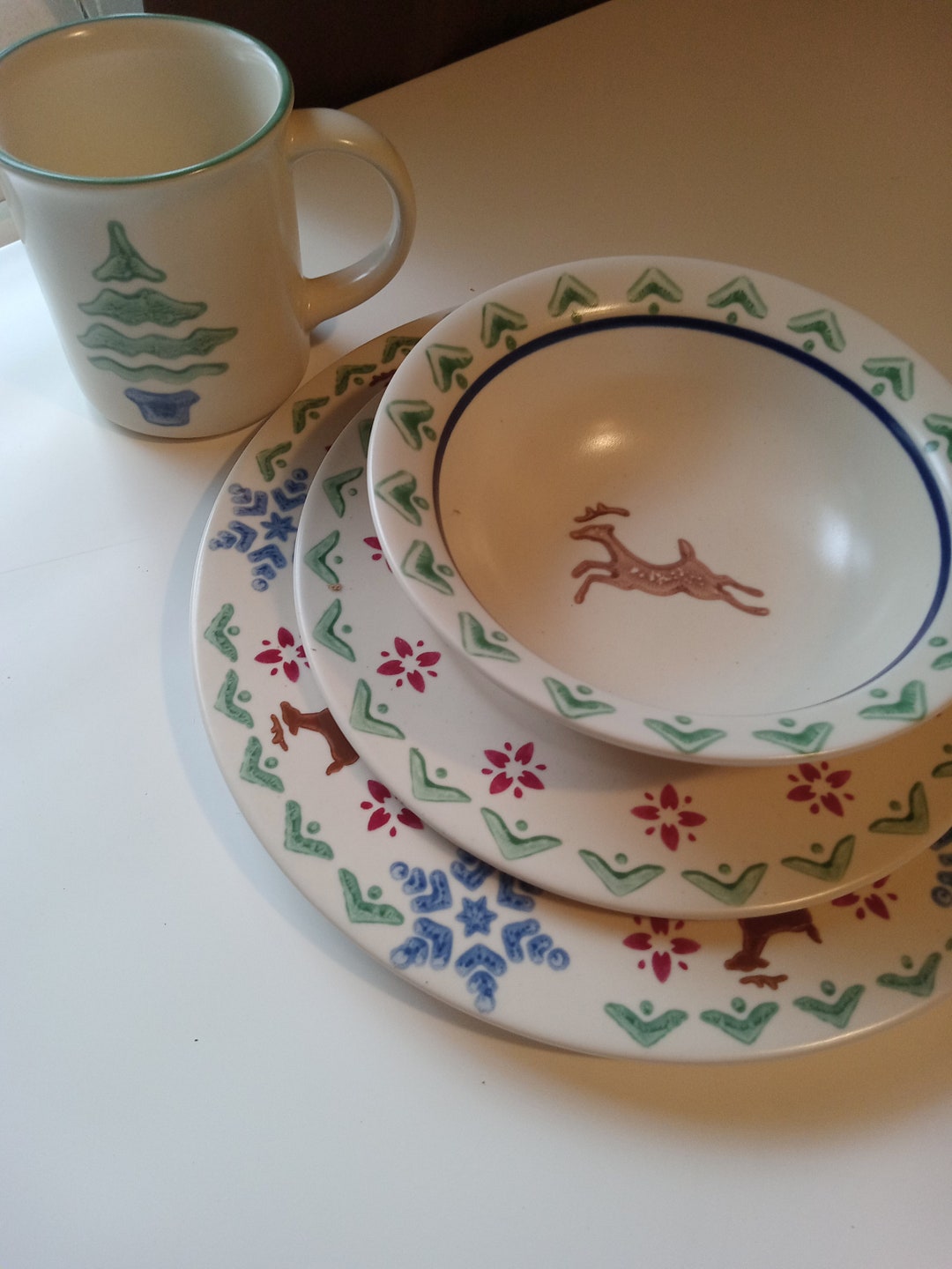 Vintage Pfaltzgraff Nordic Christmas 12 Piece Holiday Dinnerware Set - Etsy