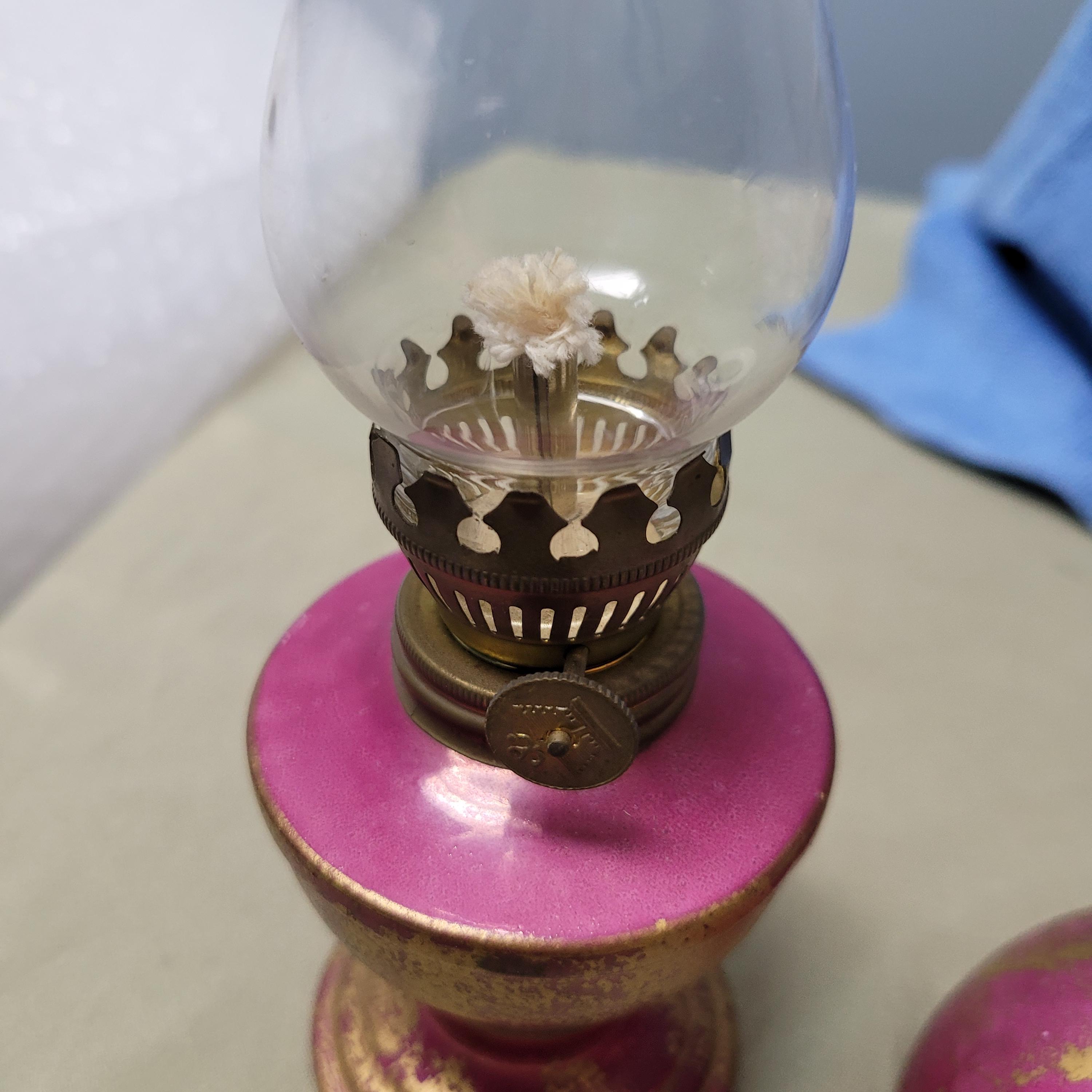 Vintage Luster Ware Mini Oil Lamp - Etsy