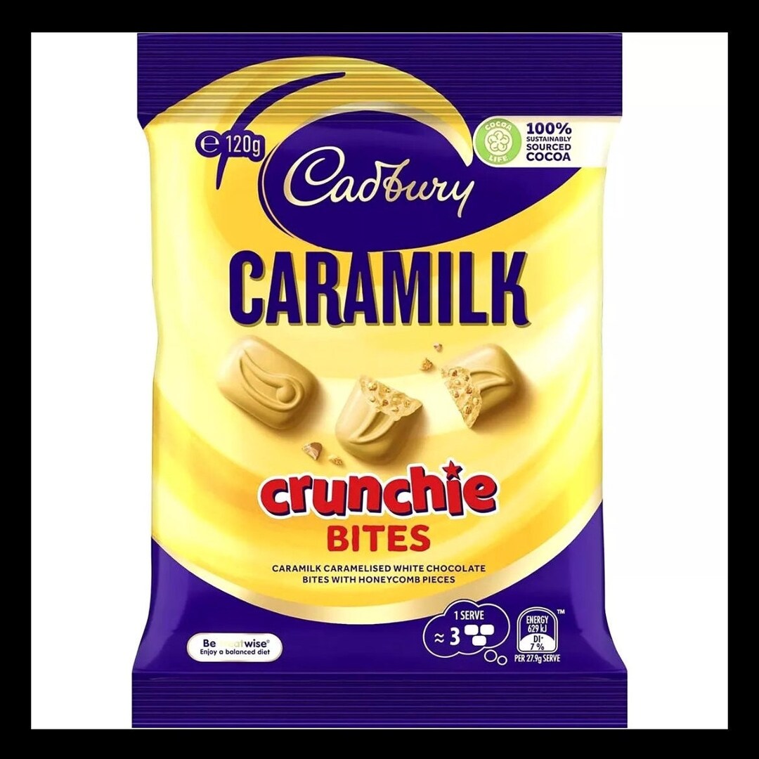 Cadbury Caramilk Chocolate Crunchie Bites 120g australian Import - Etsy