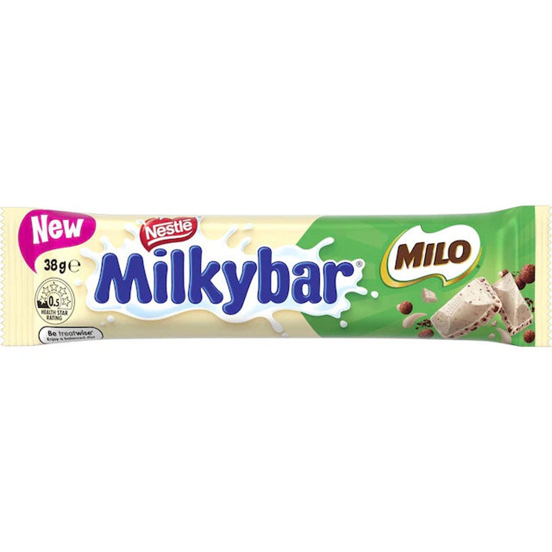 New Nestle Milkybar Milo Chocolate Bar Giftbox X5 38g Bars australian ...