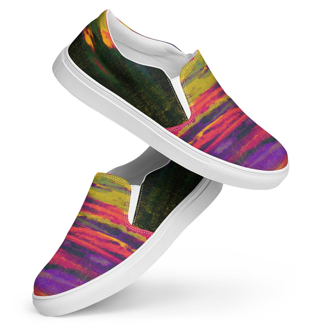 Ethereal Dusk Symphony Mens Slip-on Canvas Shoes - Etsy
