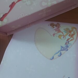 Winx Club Writing Set in Box With 3 Pencils, 7 Sheets of Writing Paper ...