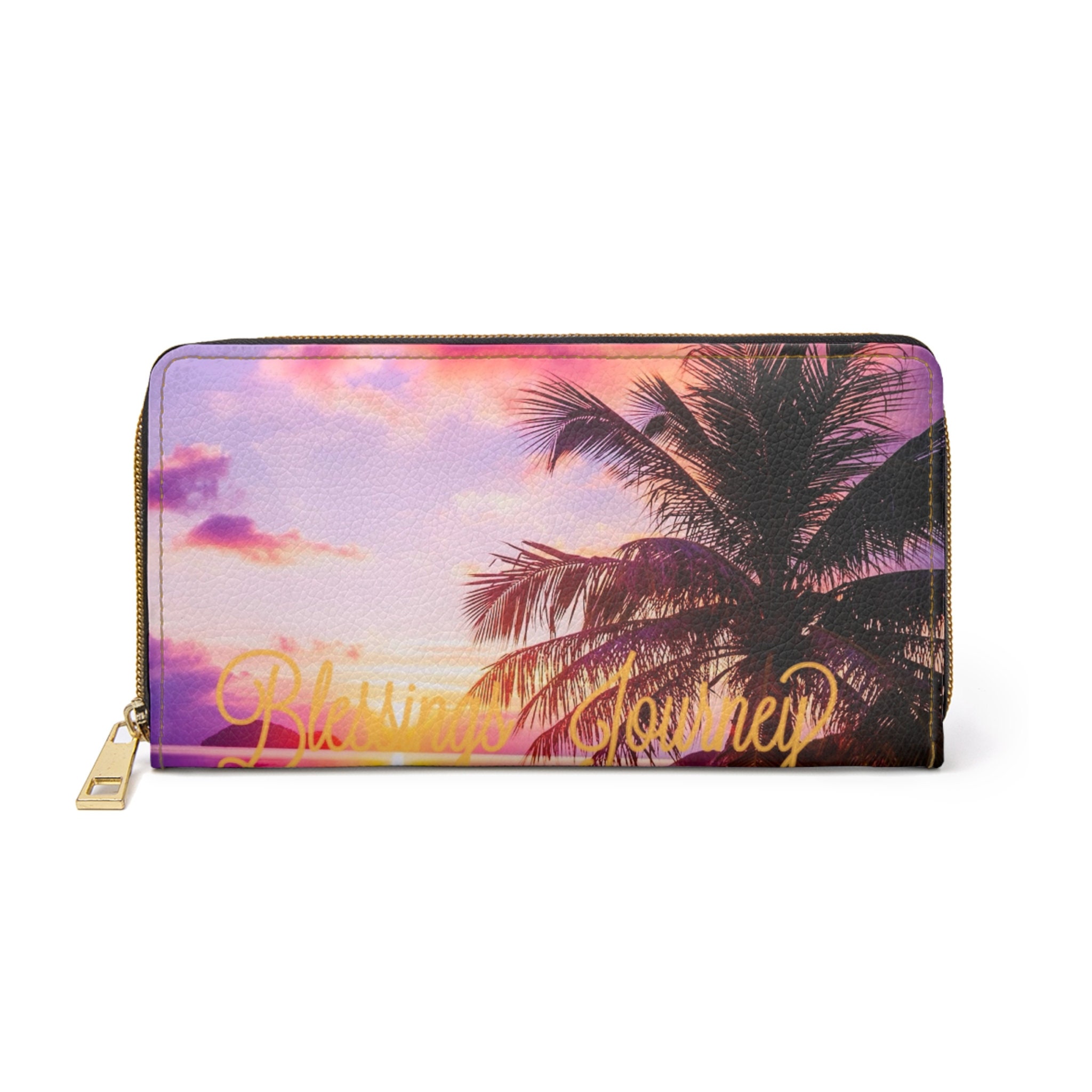 Blessings Journey Zipper Wallet, Palm Tree Beach Wallet , Vacation Gift ...
