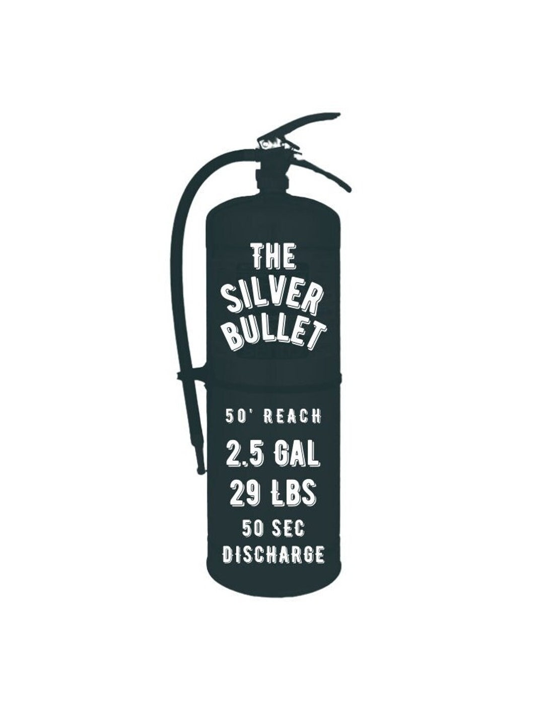 The Silver Bullet - Water Can Sticker - Firefighter Sticker - Etsy
