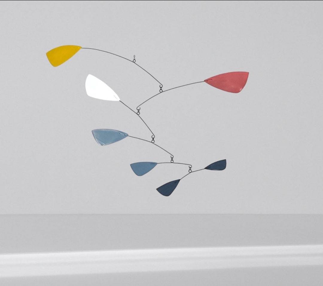 Hanging Mobile Art, Mobile Ceiling Sculpture, Kinetic Mobile antimede ...