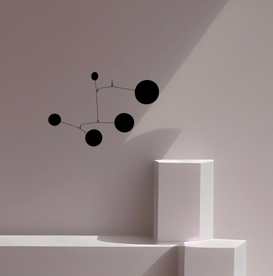 Hanging Mobile Kinetic Sculpture, Hanging Mobile, Metal Mobile ...