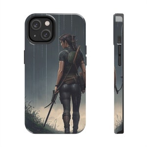 Retro Lara Croft Phone Case Adventure Art Customizable for Gamers Retro ...