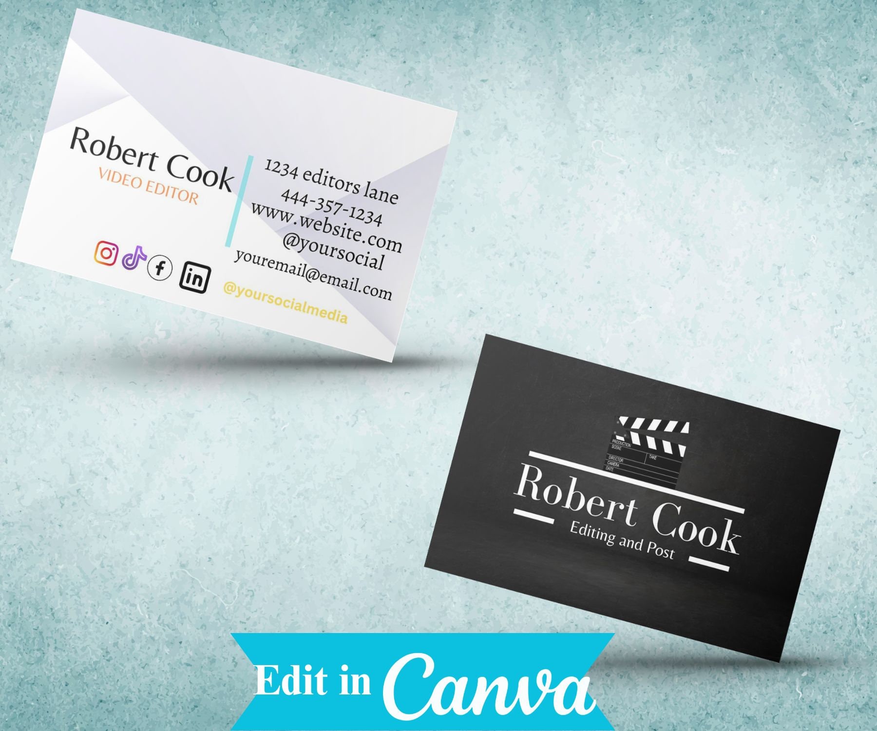 Video Editor Business Card