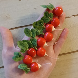 Realistic Miniature Radish, Food for Dollhouse Scale 1\6, 1/12 ...