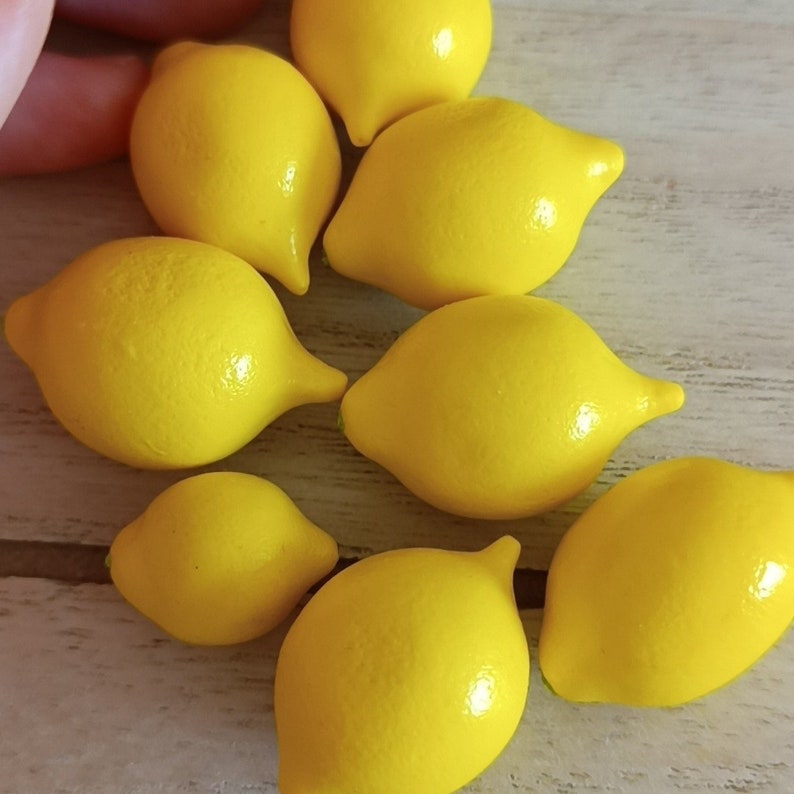 Miniature Lemon 16 and 112 Scale Miniature Food, Food for Dollhouse ...