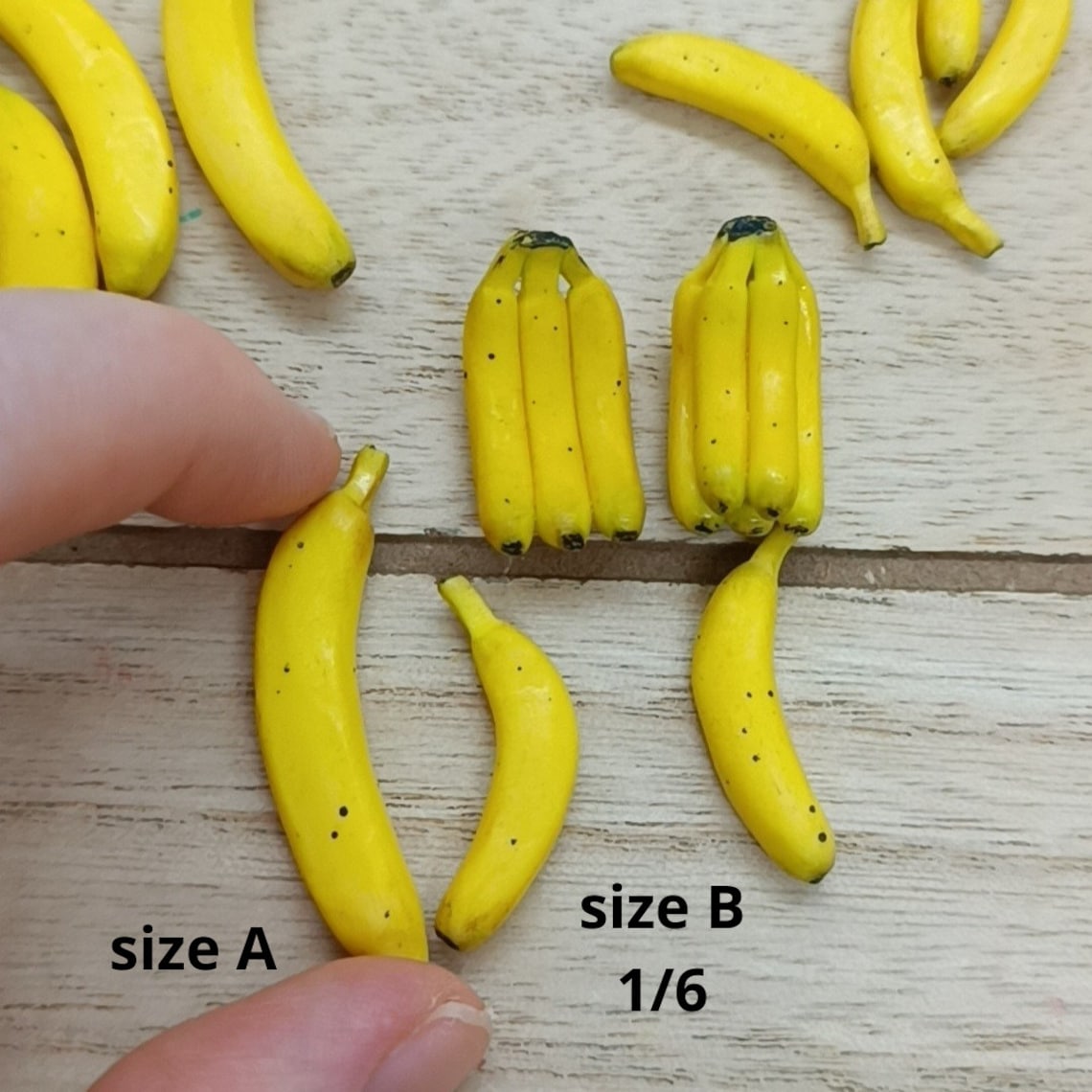 Miniature Banana for Doll, Dollhouse Miniatures, 1:6 Scale Banana ...
