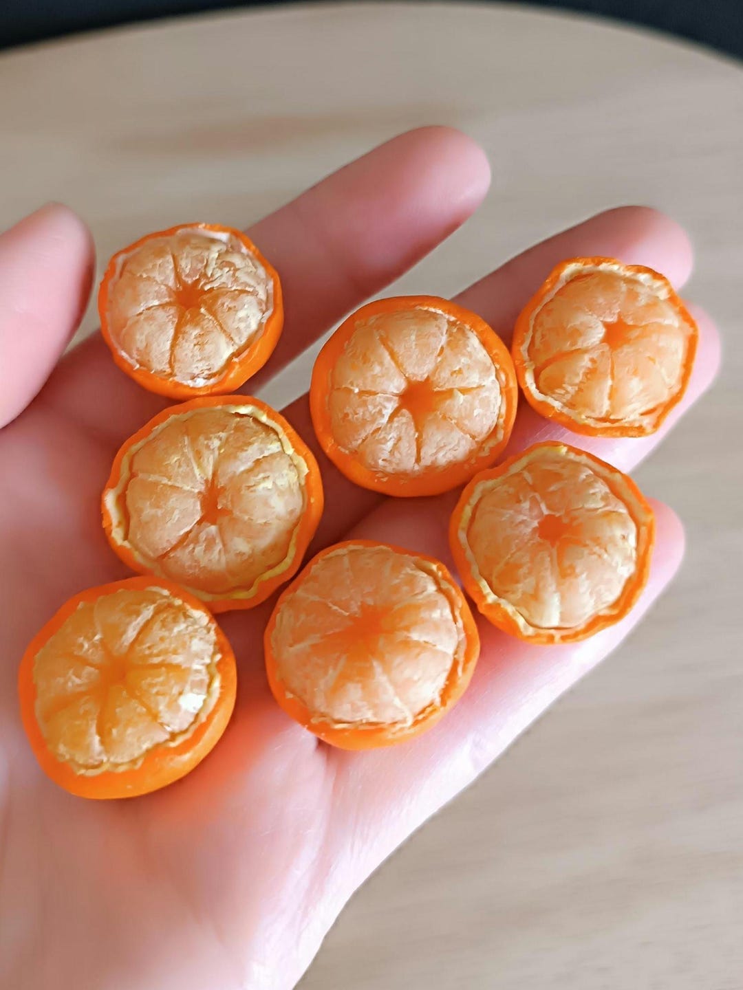 Miniature Realistic Peeled Mandarin/ Miniature Food/ Dollhous ...