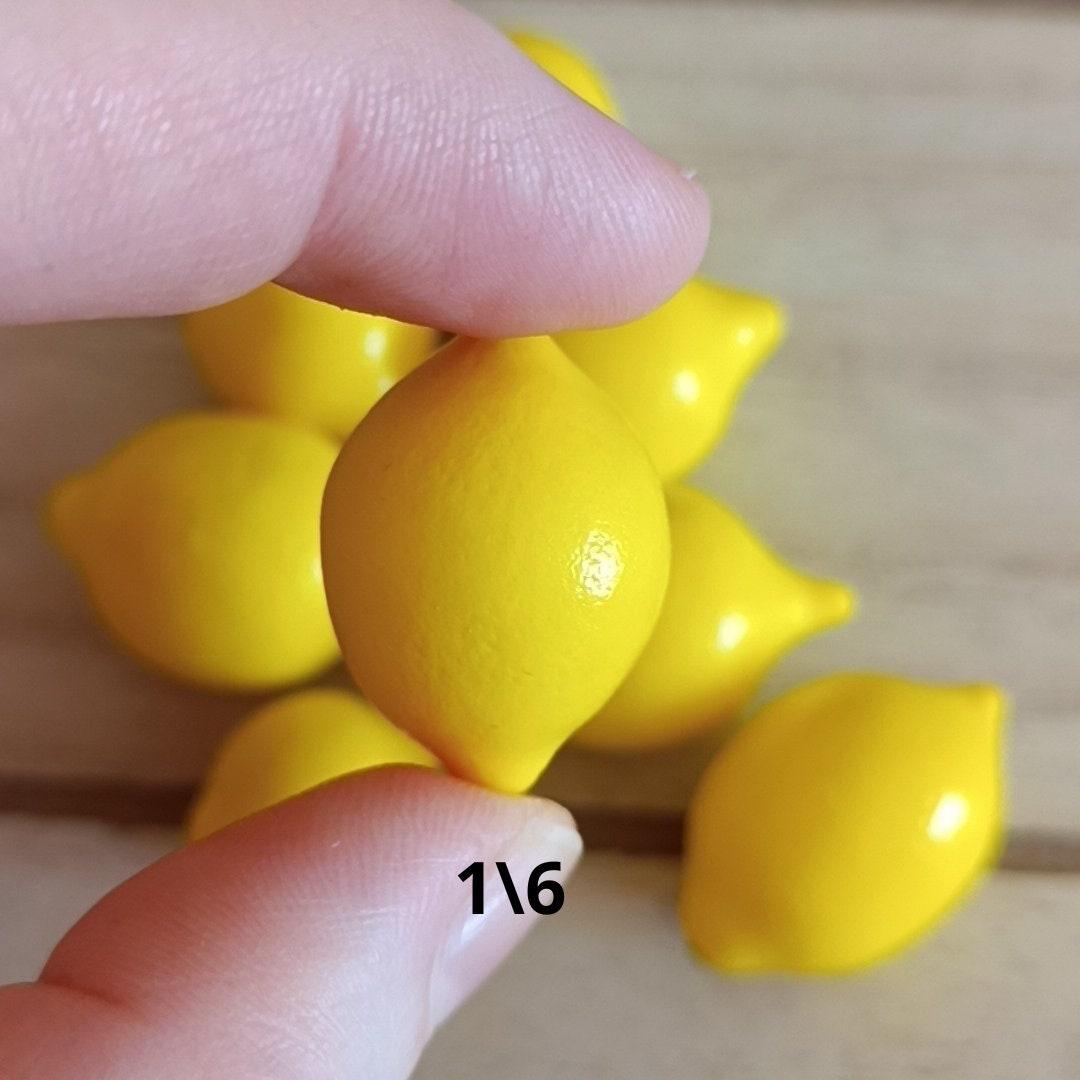 Miniature Lemon 16 and 112 Scale Miniature Food, Food for Dollhouse ...