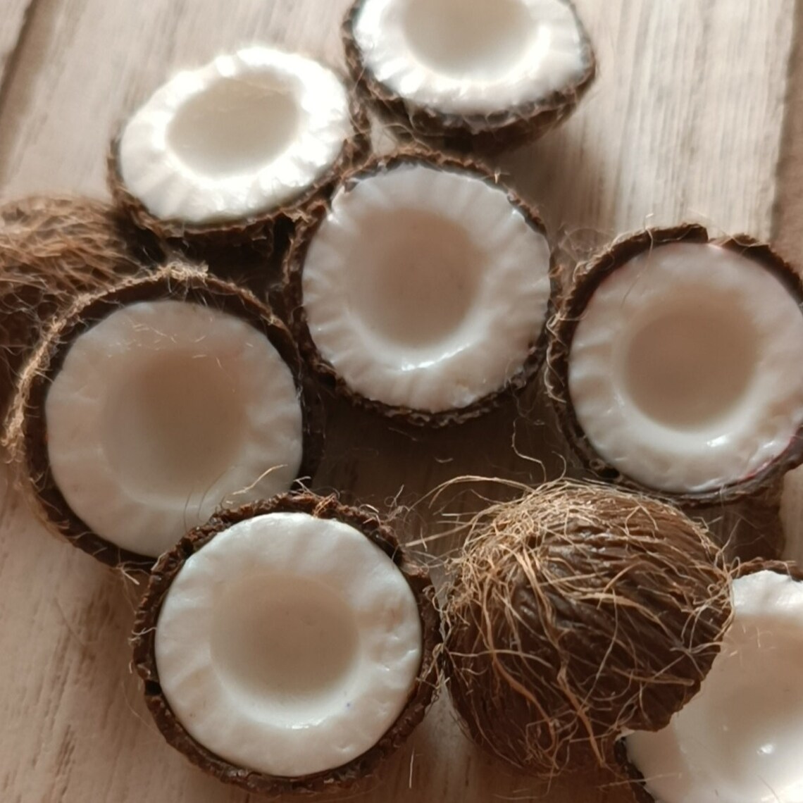 Miniature Coconut 1/6 Scale Realistic Fruits, Polymer Clay, Montessori ...