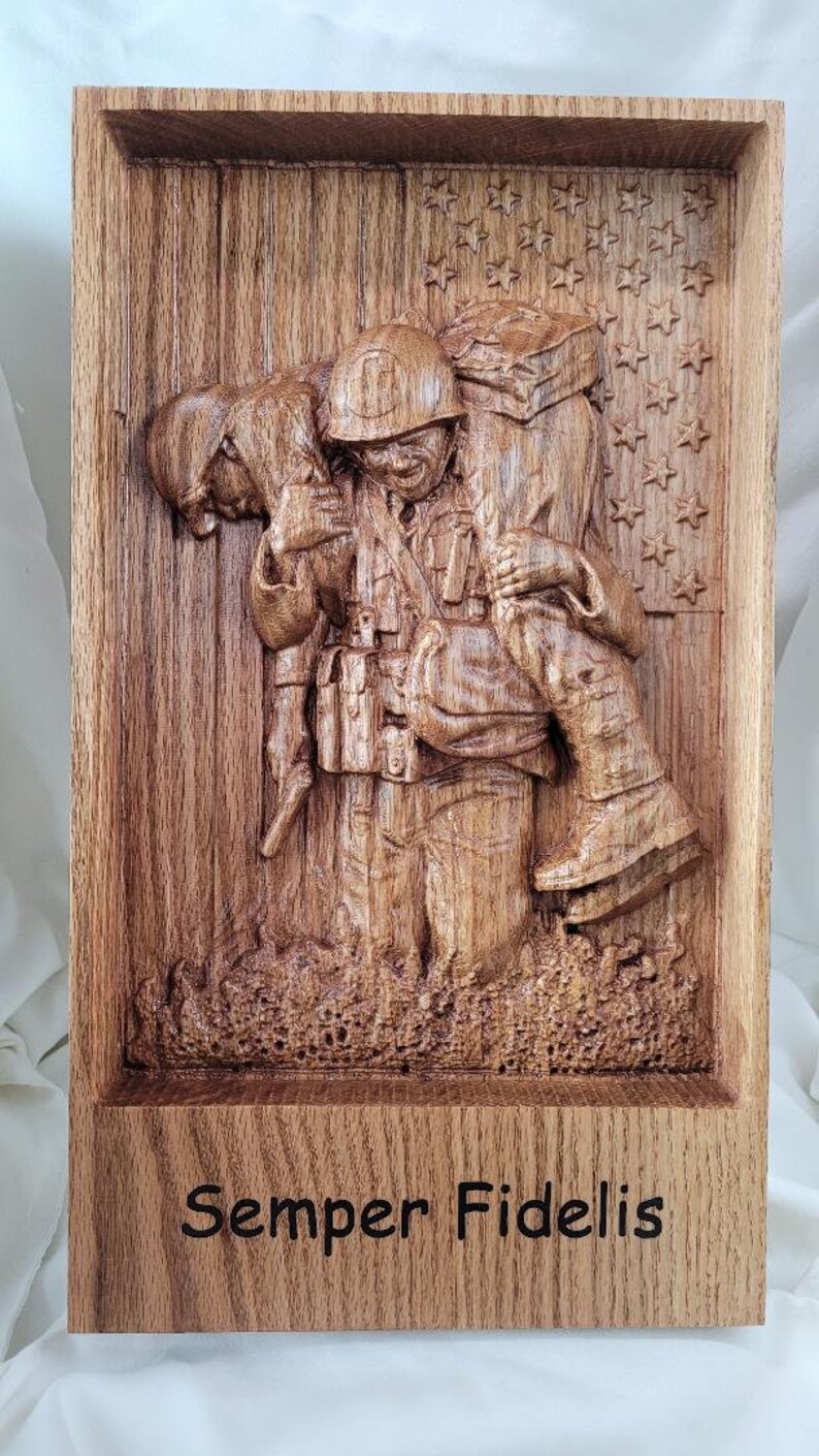 Soldier Rescue, Military, Semper Fi, Marines, 3D Wood Art, Veteran ...