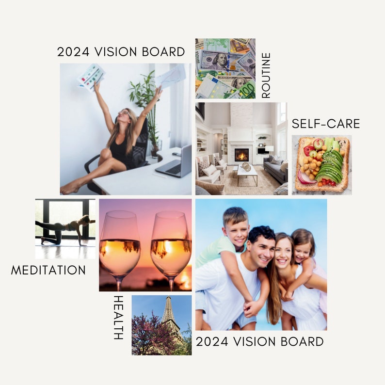 Vision Board Kit 2024 Manifestation Images Secret 400+ Manifest Money Love Goals Your Dreams ...