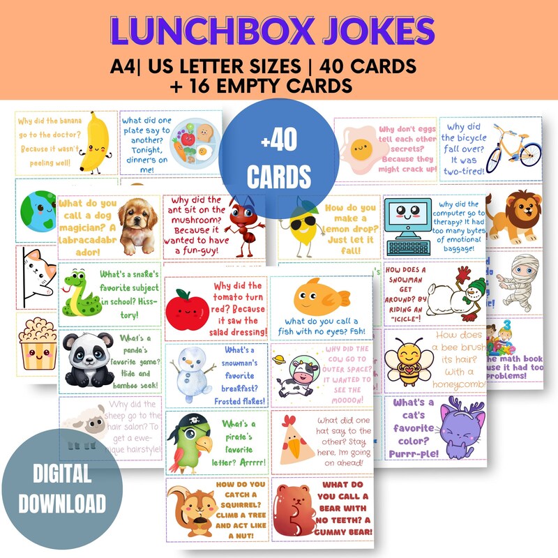 Lunch Box Cards - Etsy