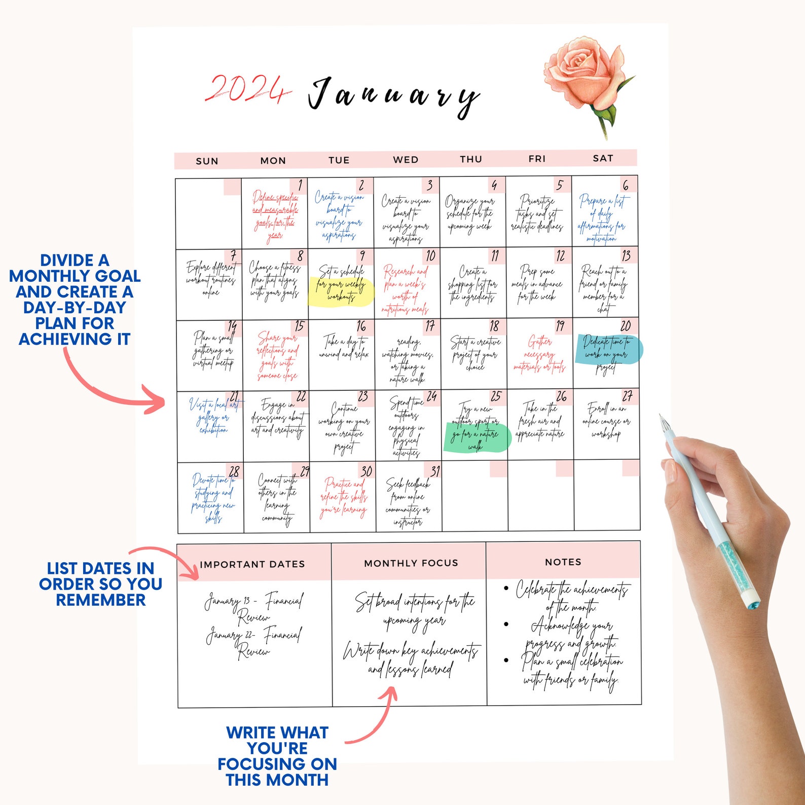 Mega Planner Bundle Daily Planner Weekly Planner Monthly Planner Year ...