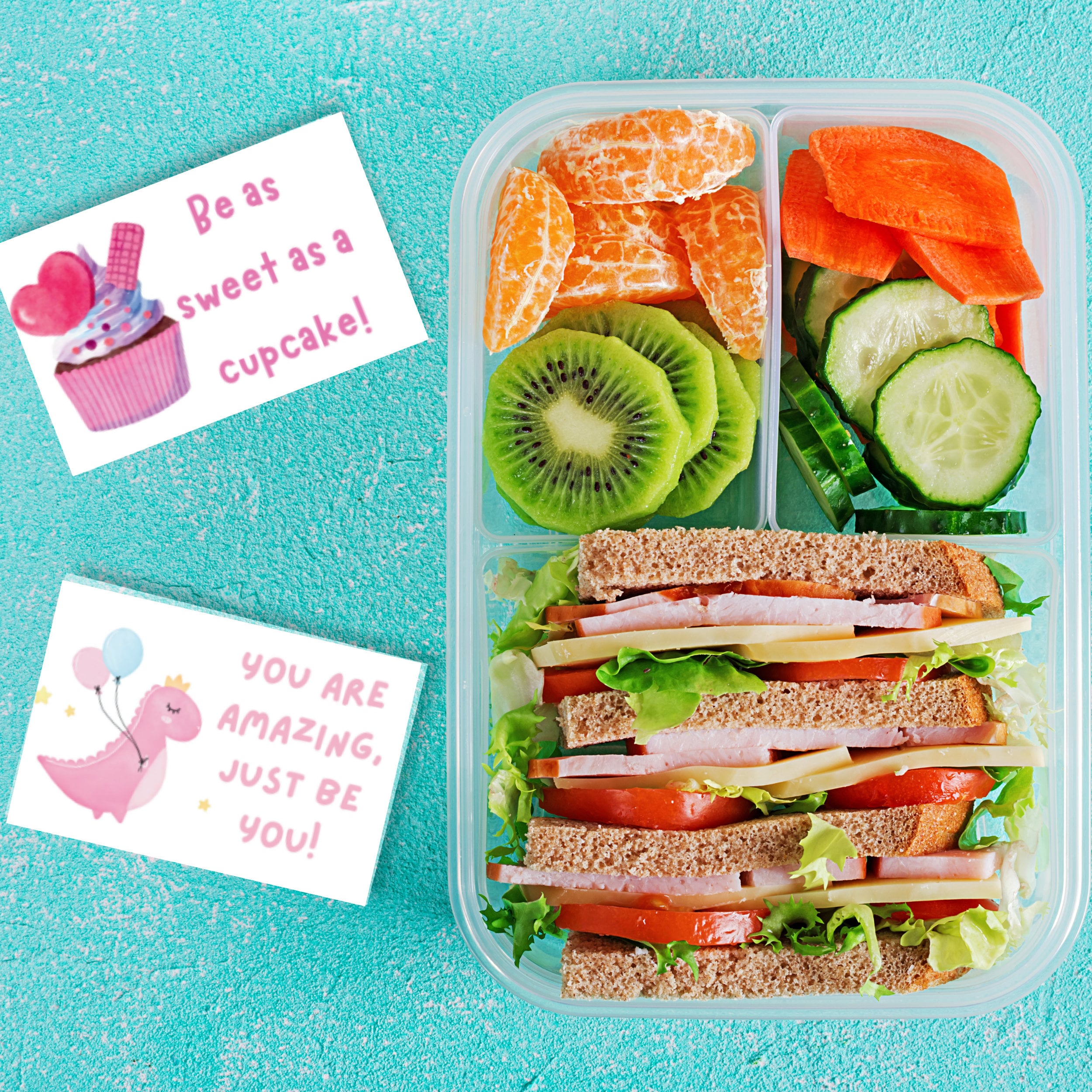 Positive Lunchbox Notes for Kids, Lunchbox Cards for Girls and Boys ...