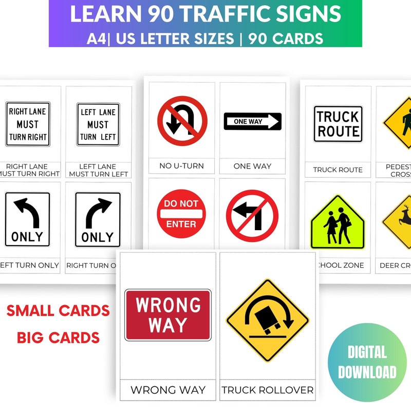 Roads and Traffic Signs - Etsy