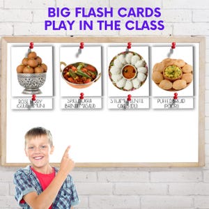 Learn Indian Food Flashcards Montessori Cards Flashcards Educational ...