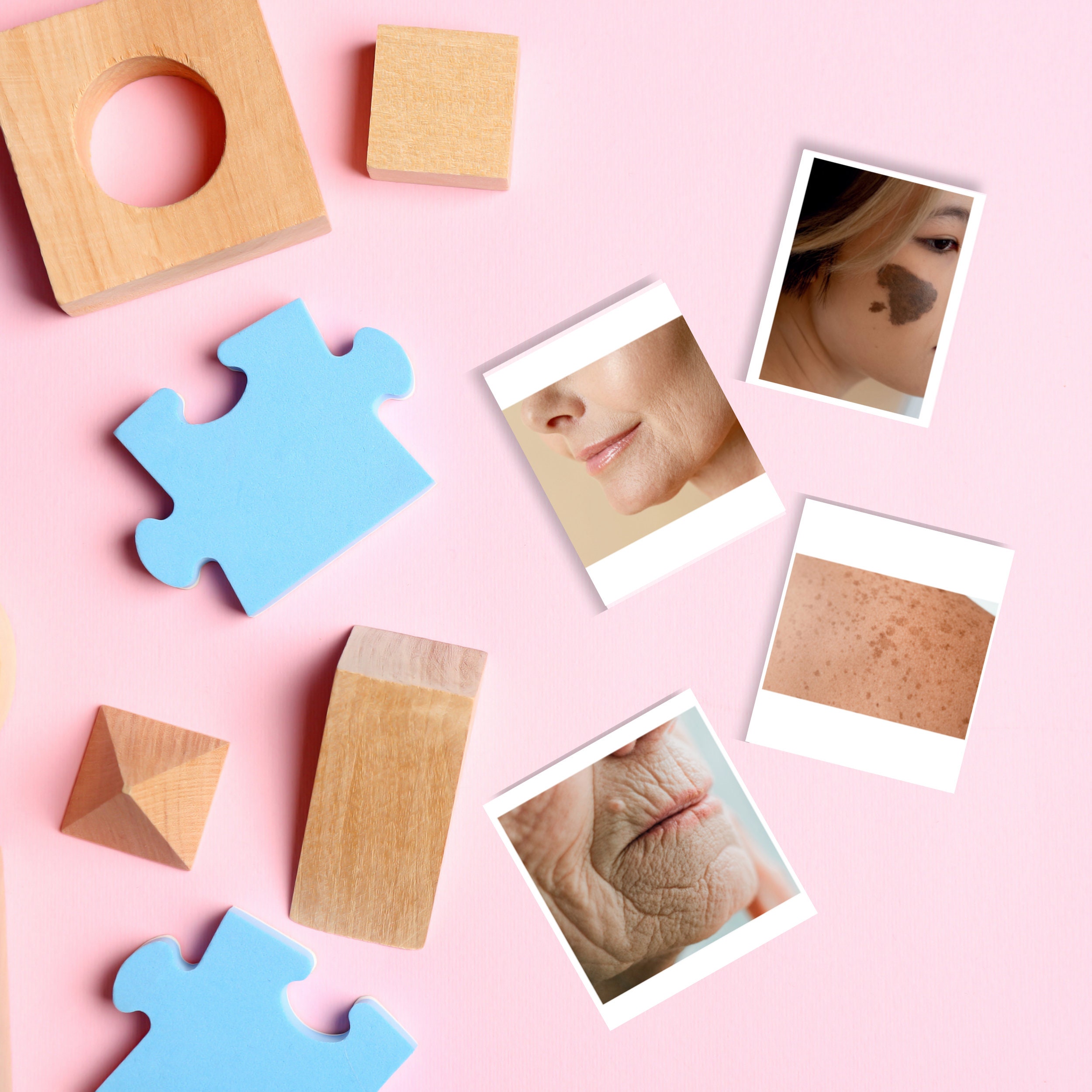 Skin and Hair Features Flashcards Face Skin and Hair Parts Montessori ...