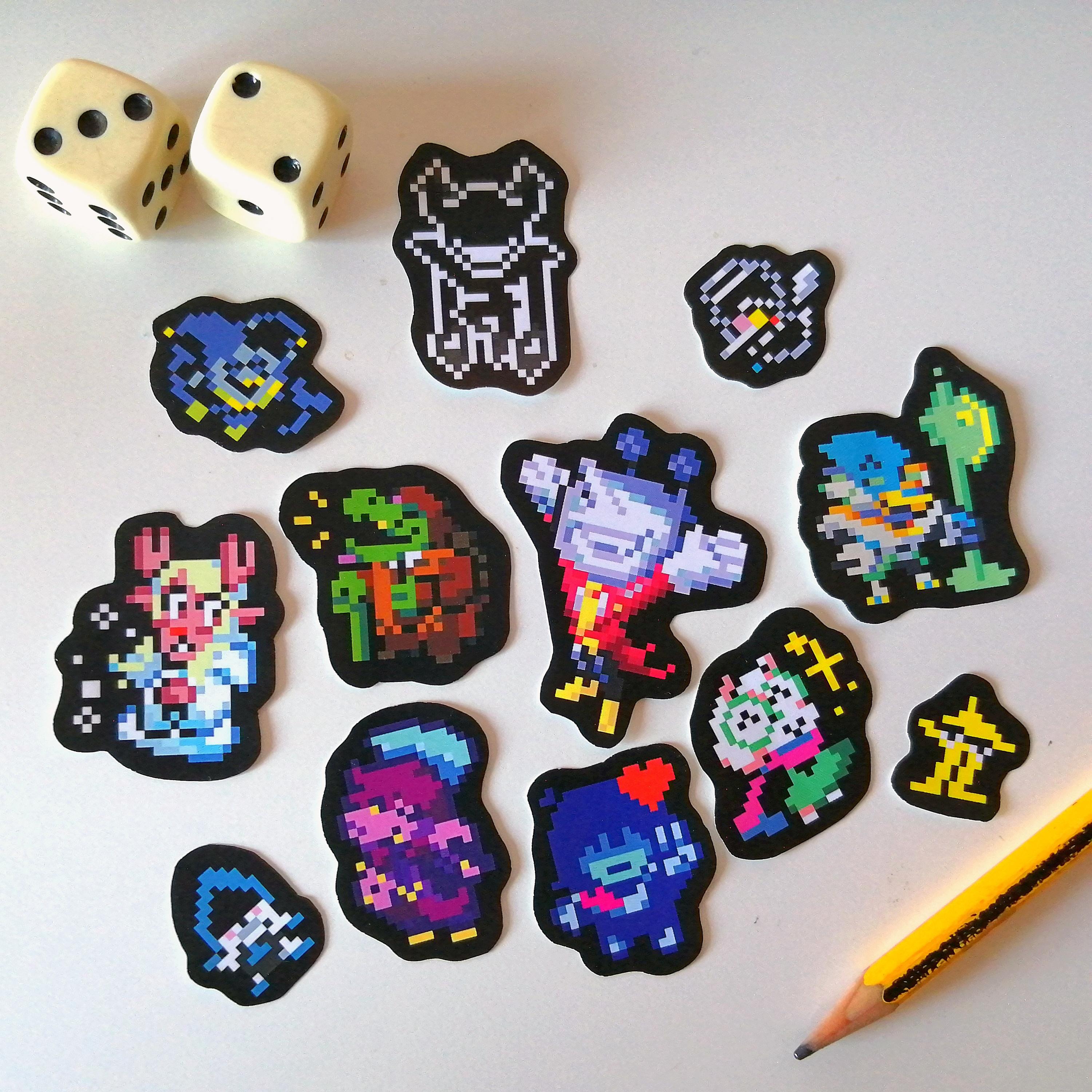 DELTARUNE STICKER PACK - Deltarune Pixelart Stickers - Etsy