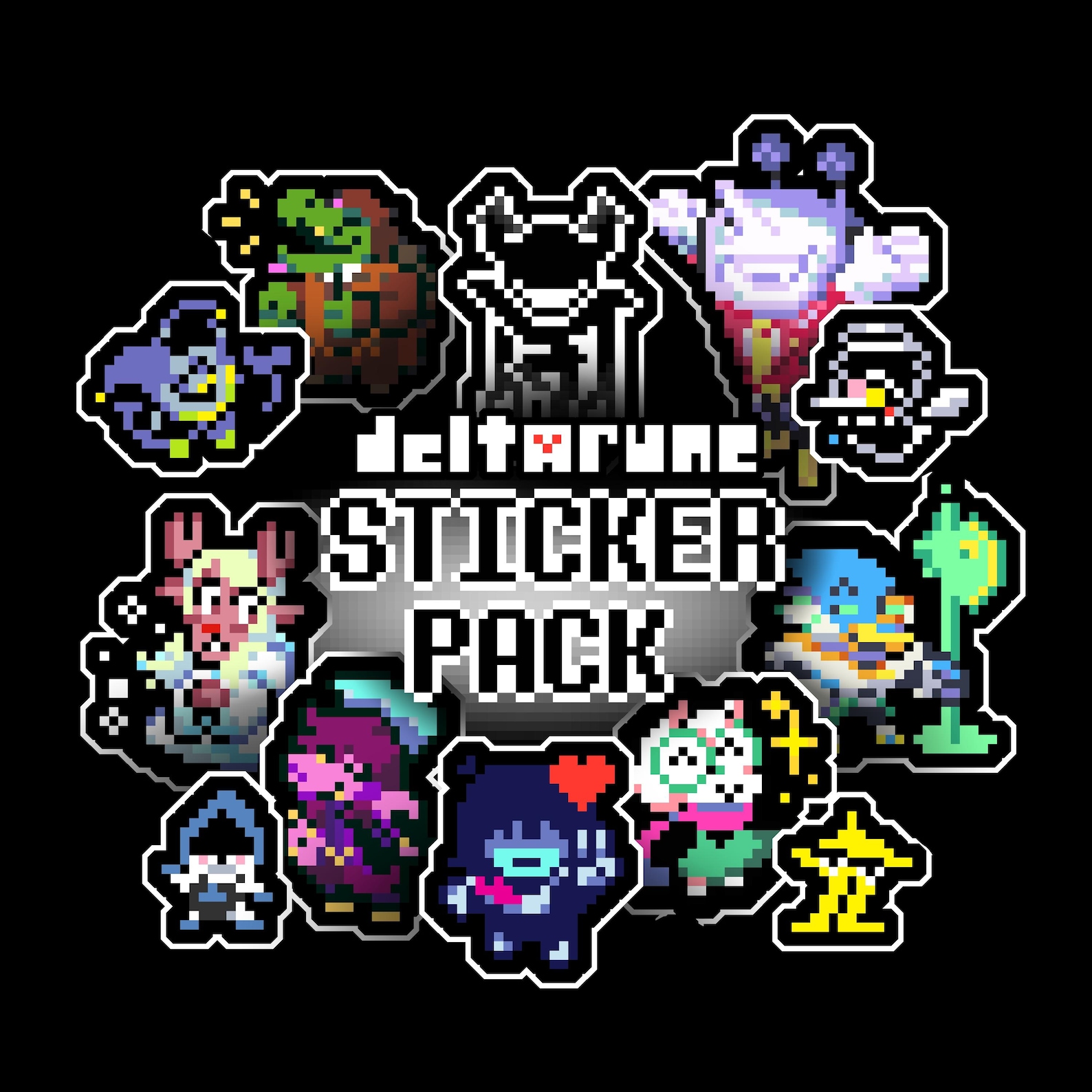 DELTARUNE STICKER PACK - Deltarune Pixelart Stickers - Etsy