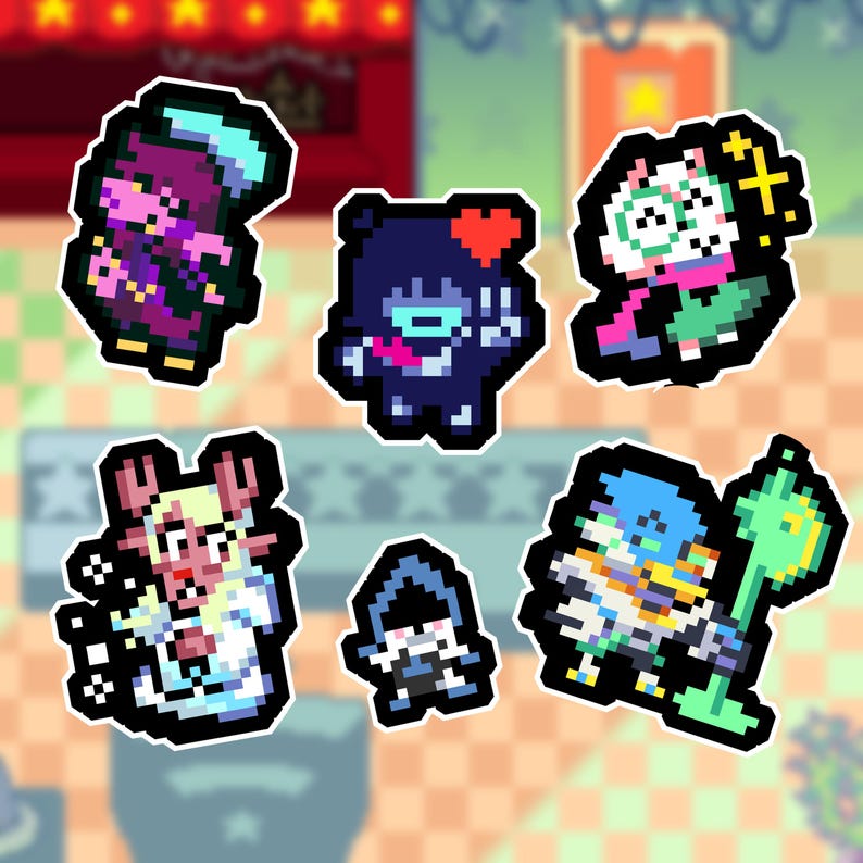DELTARUNE STICKER PACK - Deltarune Pixelart Stickers - Etsy