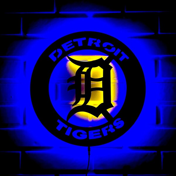 Detroit Tigers Wood Sign - Etsy