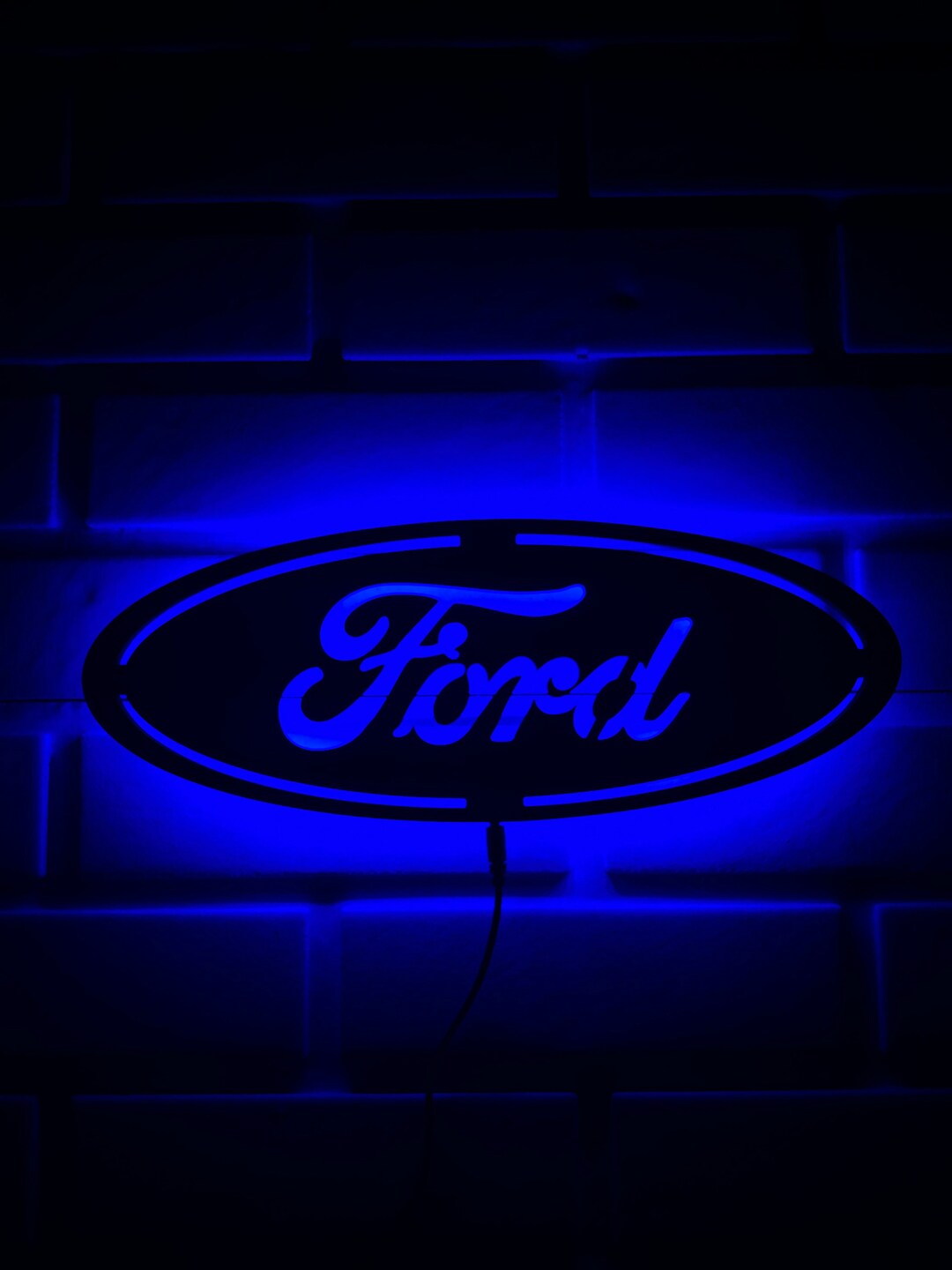Ford Led Sign, Ford Wall Art, Ford Led Light, Wood Wall Decor, Handmade ...