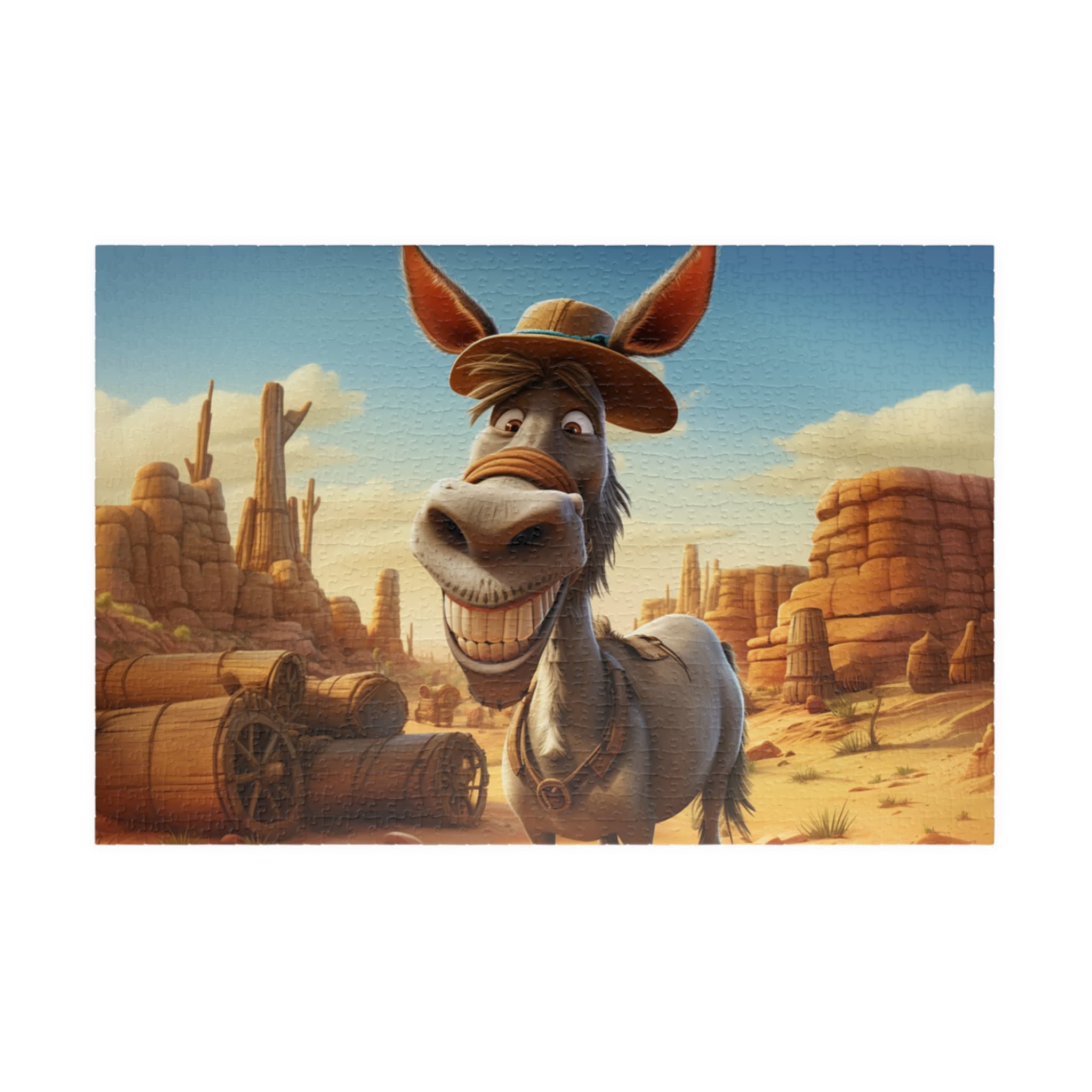 Wild West Smiling Donkey Puzzle for Kids A Rootin' Tootin' Puzzle ...