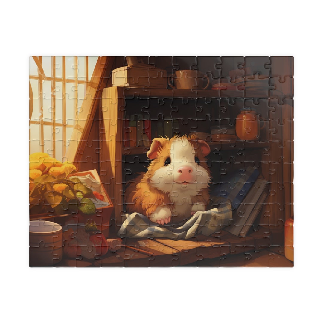 Whiskers and Wonders: Guinea Pig Kitchen Puzzle for Kids! (110, 252 ...