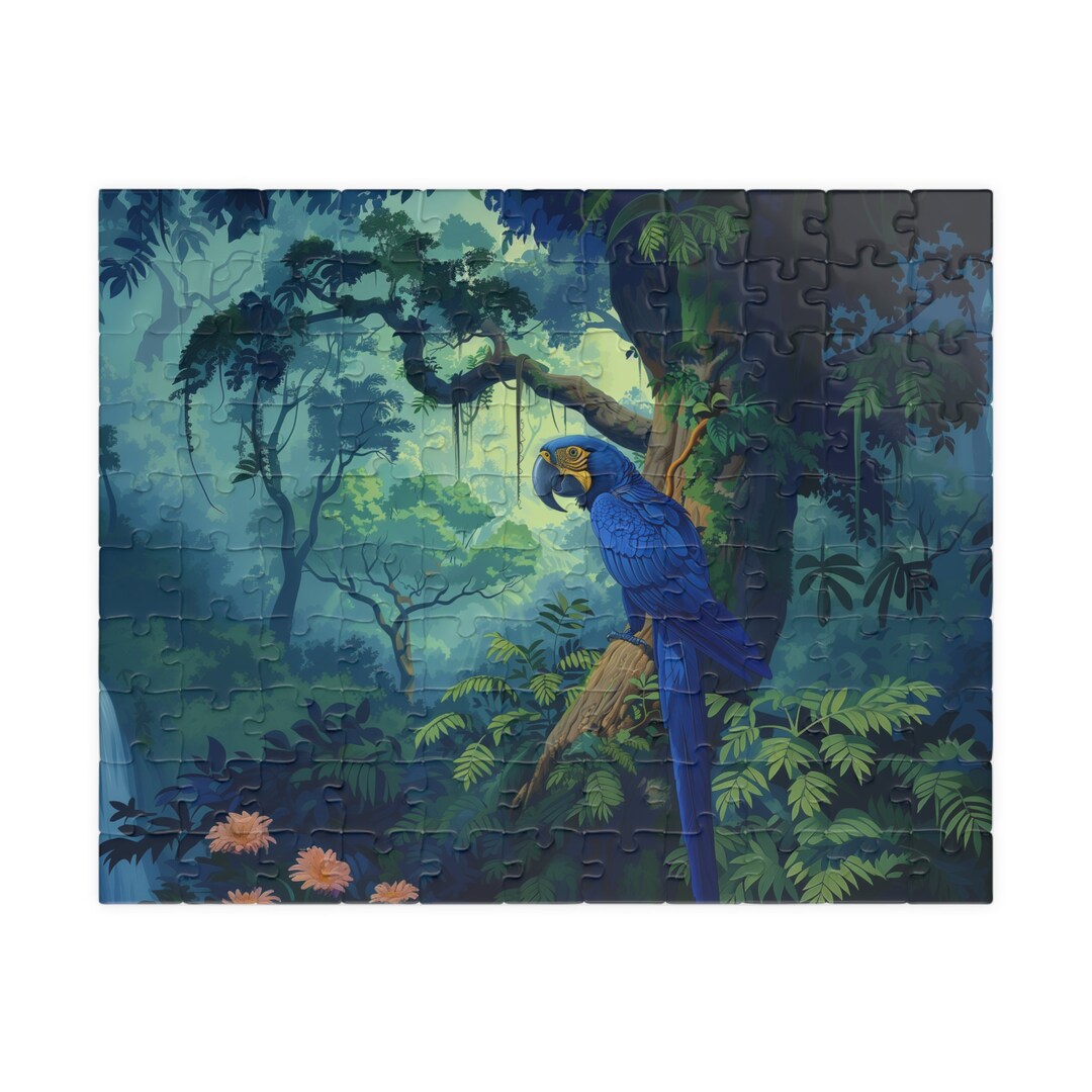 Jungle Jubilee: Blue Macaw's Tropical Treehouse Puzzle (110, 252, 520 ...