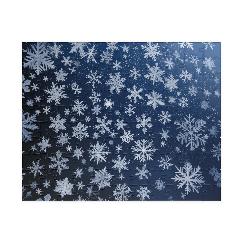 Snowflake Puzzle for Kids - Realistic Winter Wonderland With Intricate ...