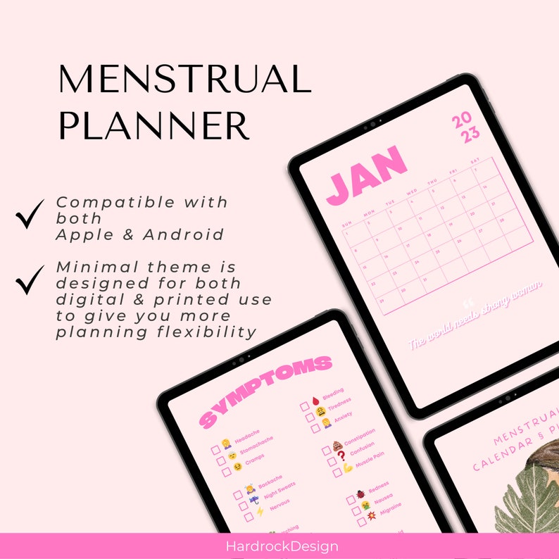Period Tracker Printable Menstrual Cycle Planner Period Tracking