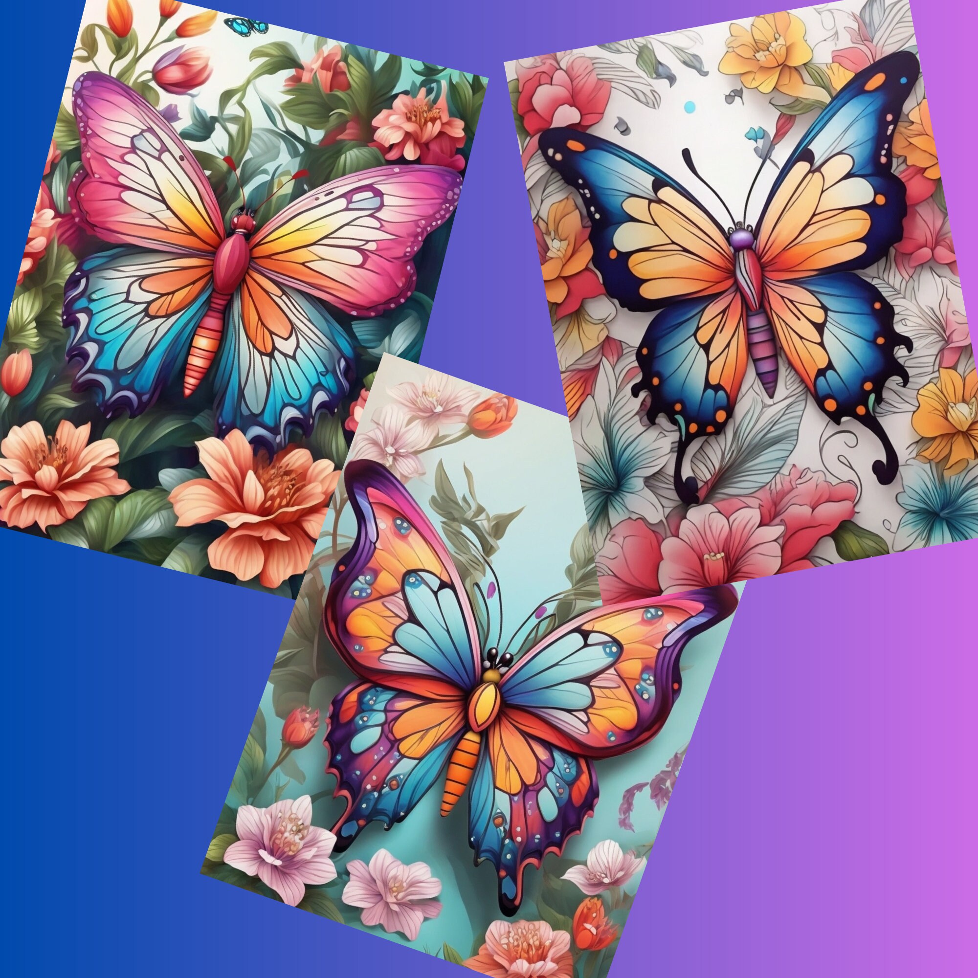 30 Butterflies Coloring Pages | Butterfly Coloring Sheets | Adult ...